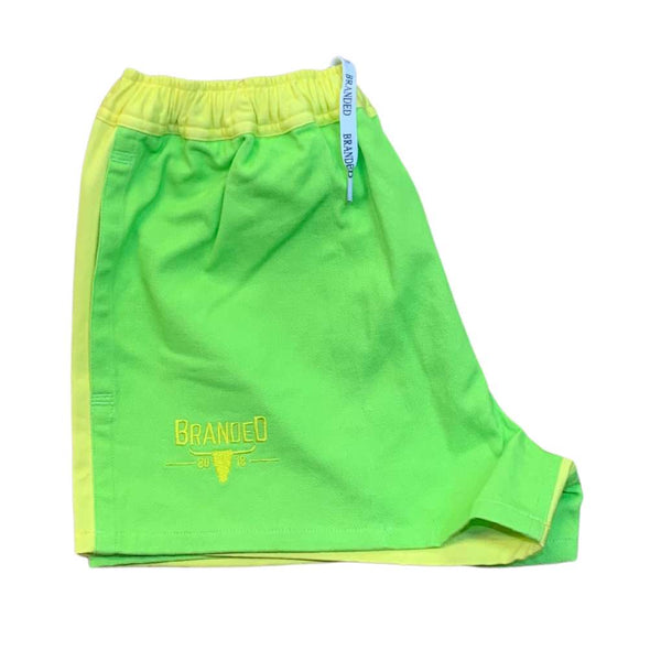 Branded Shorts Lemon Lime | The Top Saddlery