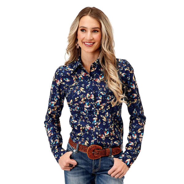 Roper Ladies Studio West Leaf Shirt | The Top Saddlery
