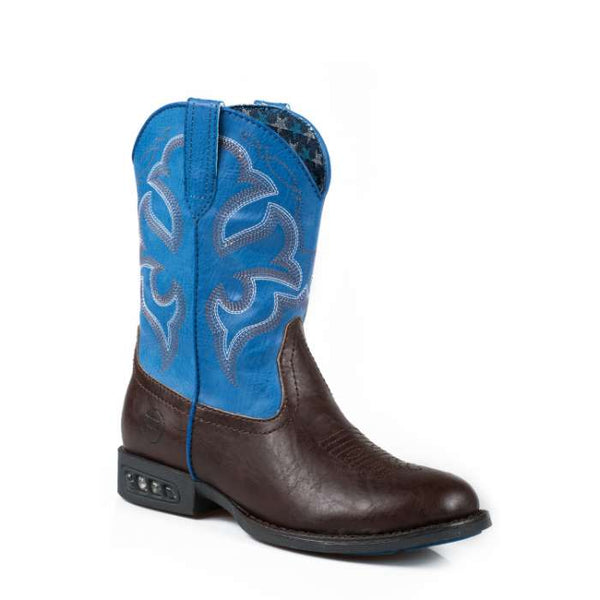 Roper Kids Lightning Brown/Blue | The Top Saddlery