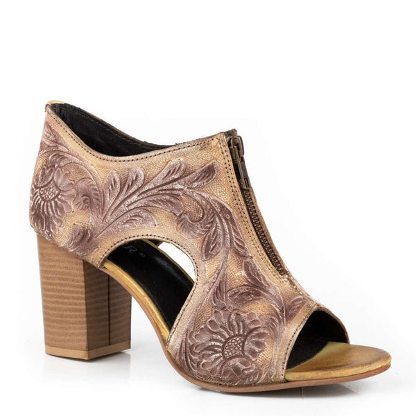 Roper Ladies Mika Vintage Cream Front Zip | The Top Saddlery