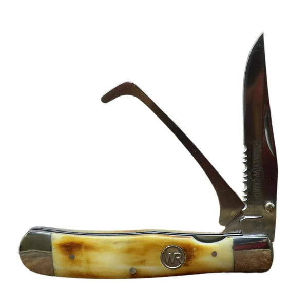 Whiskey Bent Trapper Knife & Hoofpink Burnt Bone | The Top Saddlery