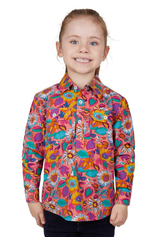 Hard Slog Kids Susie Half Placket Workshirt | The Top Saddlery