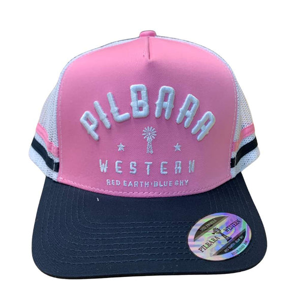 Pilbara Classic Cap Pink/White | The Top Saddlery