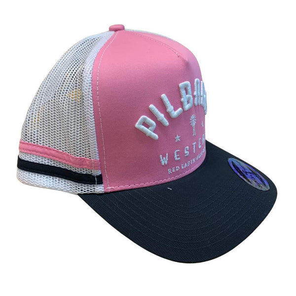 Pilbara Classic Cap Pink/White | The Top Saddlery