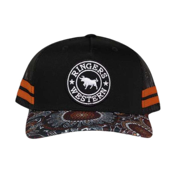 Ringers Western Walkabout Warrior Trucker Cap Black | The Top Saddlery