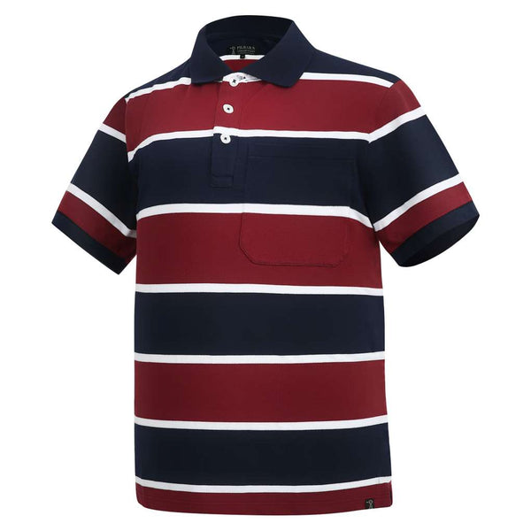 Ritemate Pilbara Mens Striped Pocket Polo | The Top Saddlery