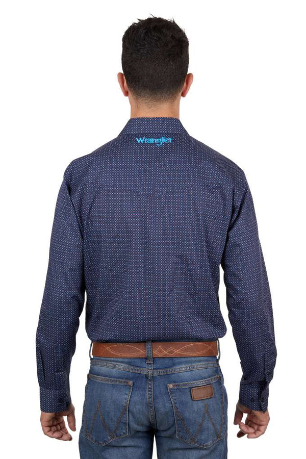 Wrangler Mens Cam Western Shirt | The Top Saddlery